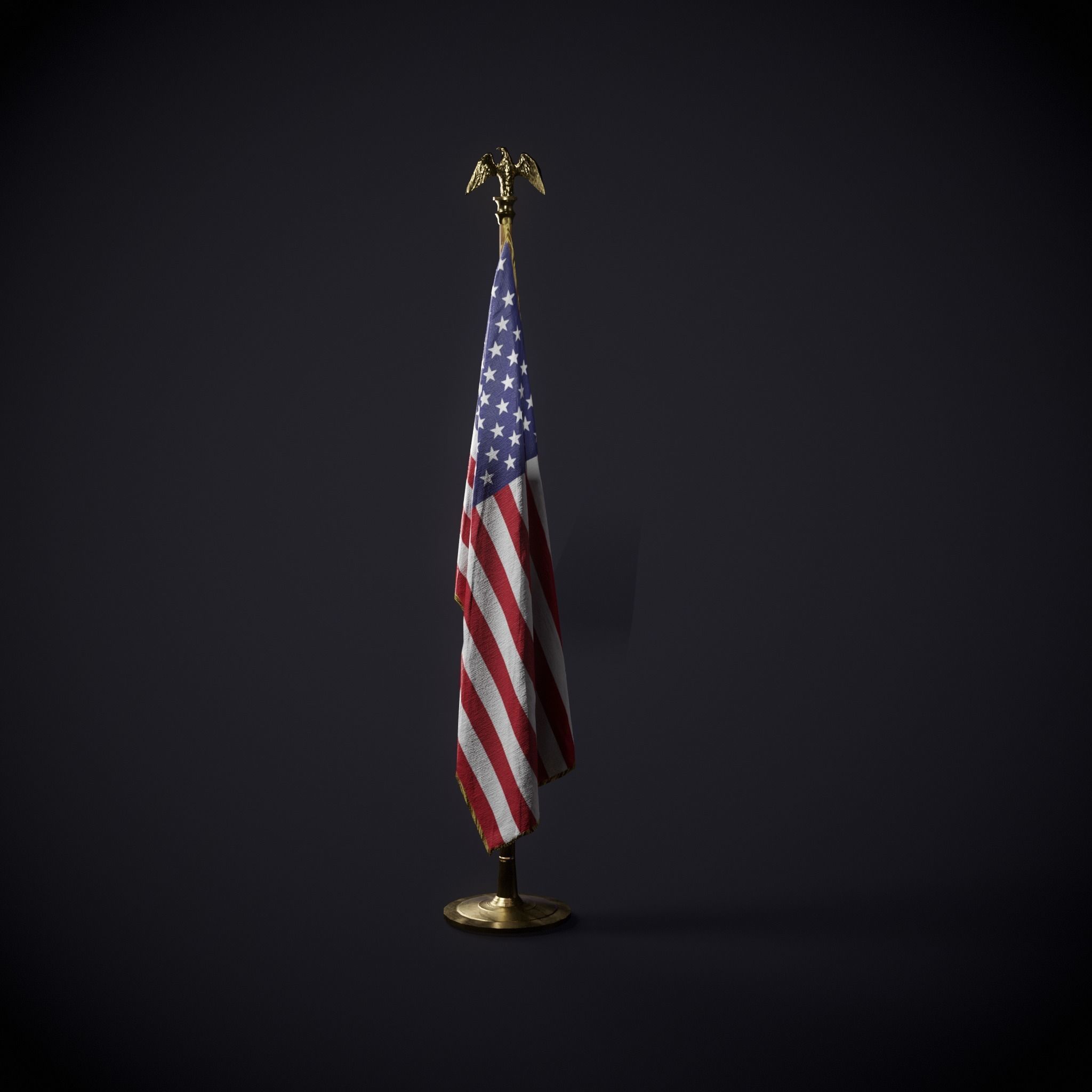 3D model American Flag VR / AR / low-poly | CGTrader