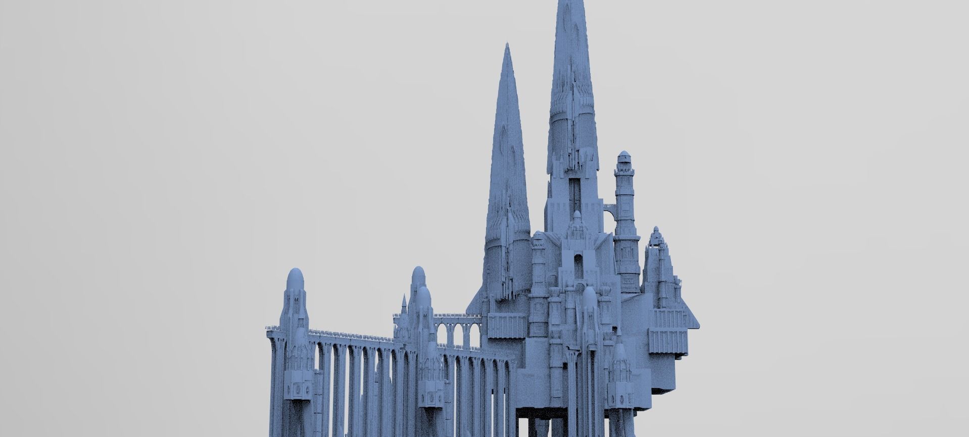 Wizards Master Fortress ocean 4 3D model | CGTrader