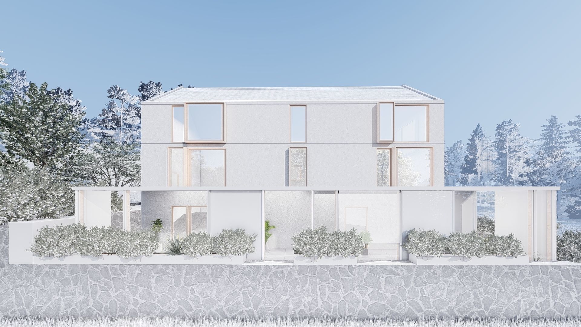 Modern House - Reconstruction 3D model | CGTrader