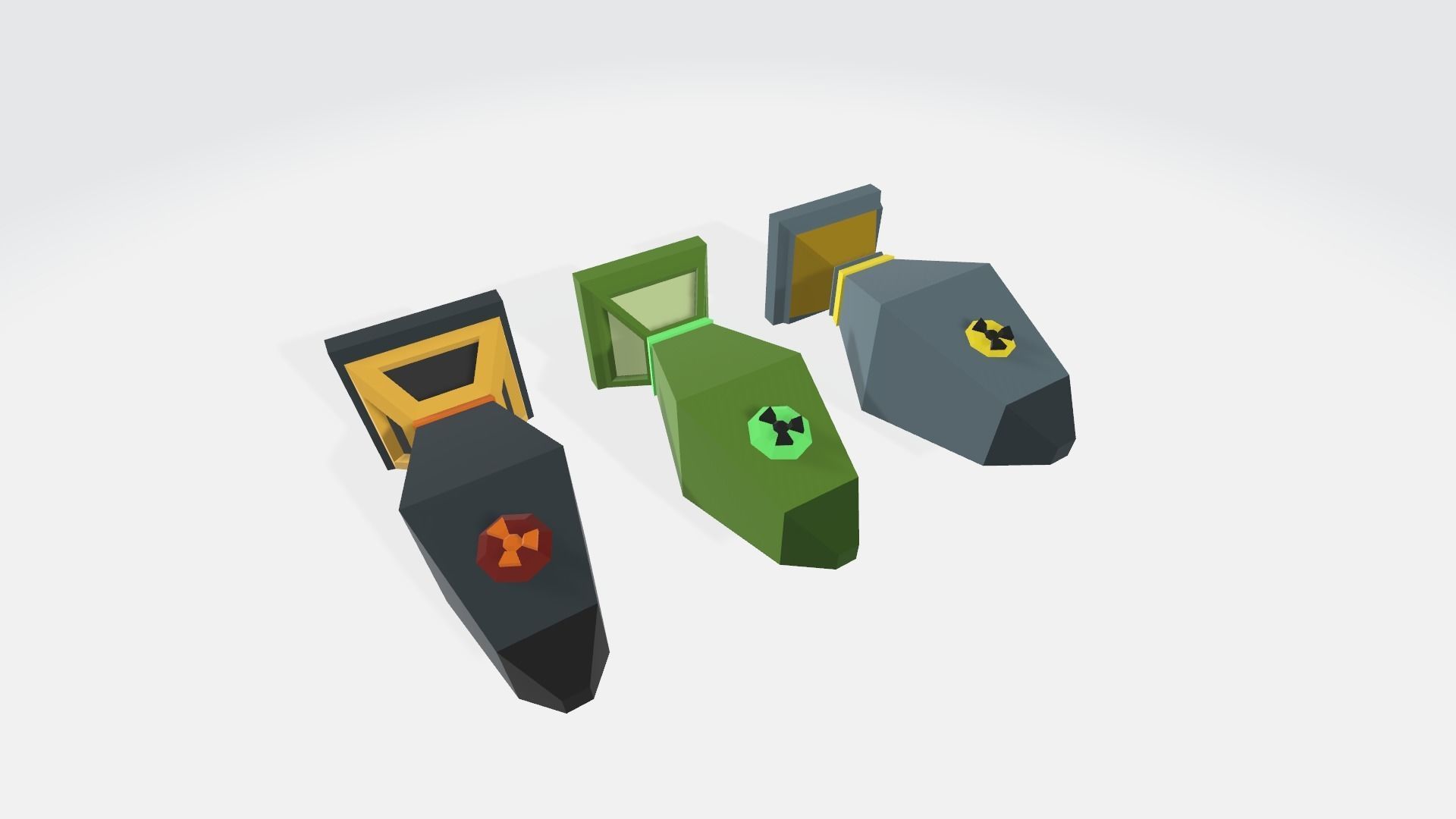 Lowpoly free atom bomb free VR / AR / low-poly 3D model | CGTrader