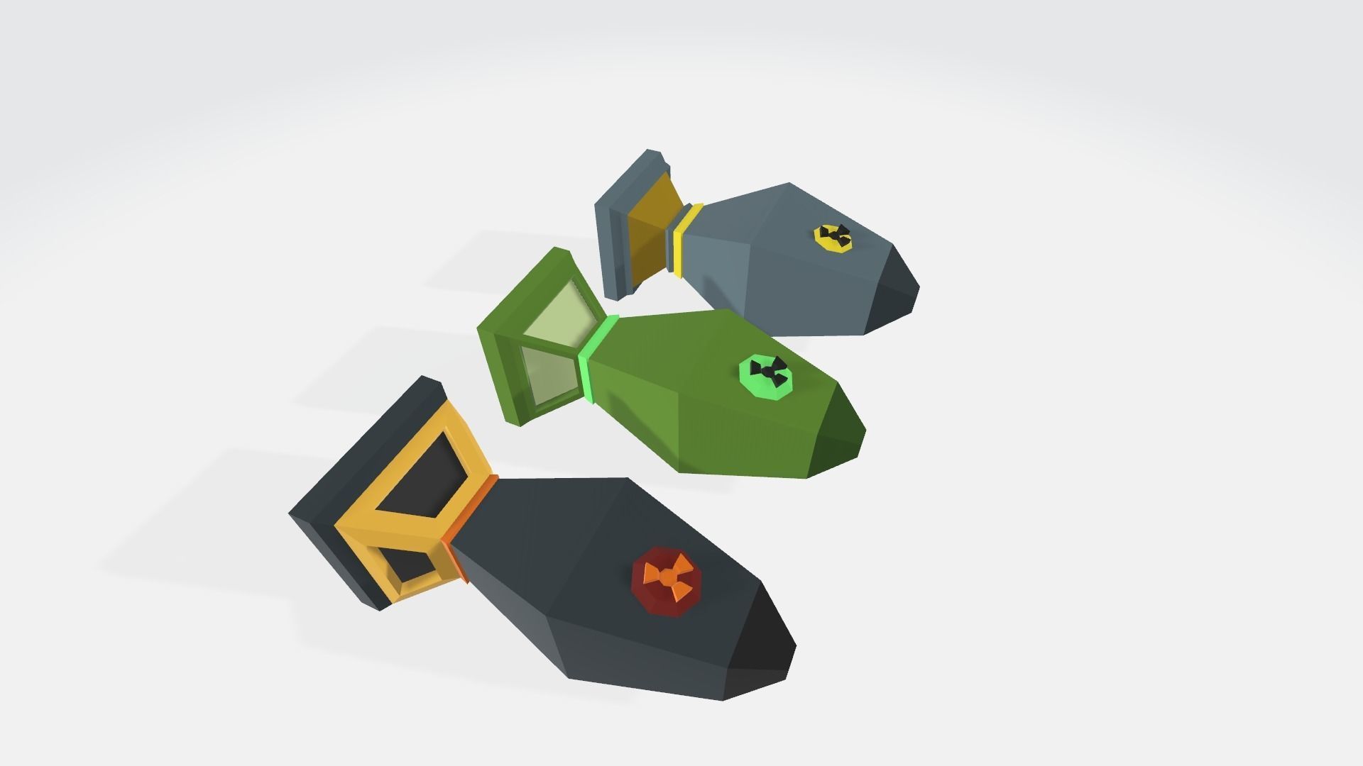 Lowpoly free atom bomb free VR / AR / low-poly 3D model | CGTrader