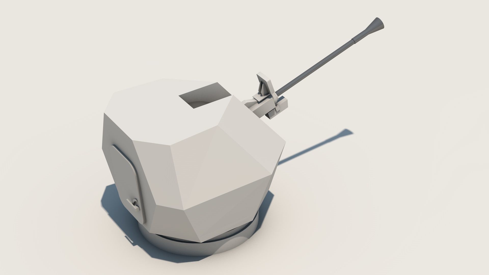 Low Poly Bofors 40mm MK4 3D model | CGTrader