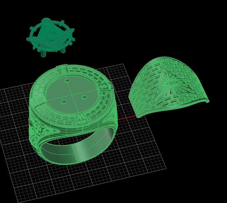 Mens ring STL 3D model 3D printable | CGTrader