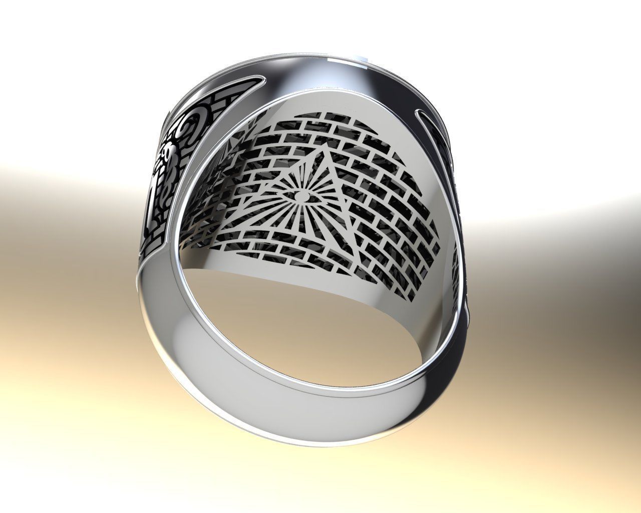 Mens ring STL 3D model 3D printable | CGTrader