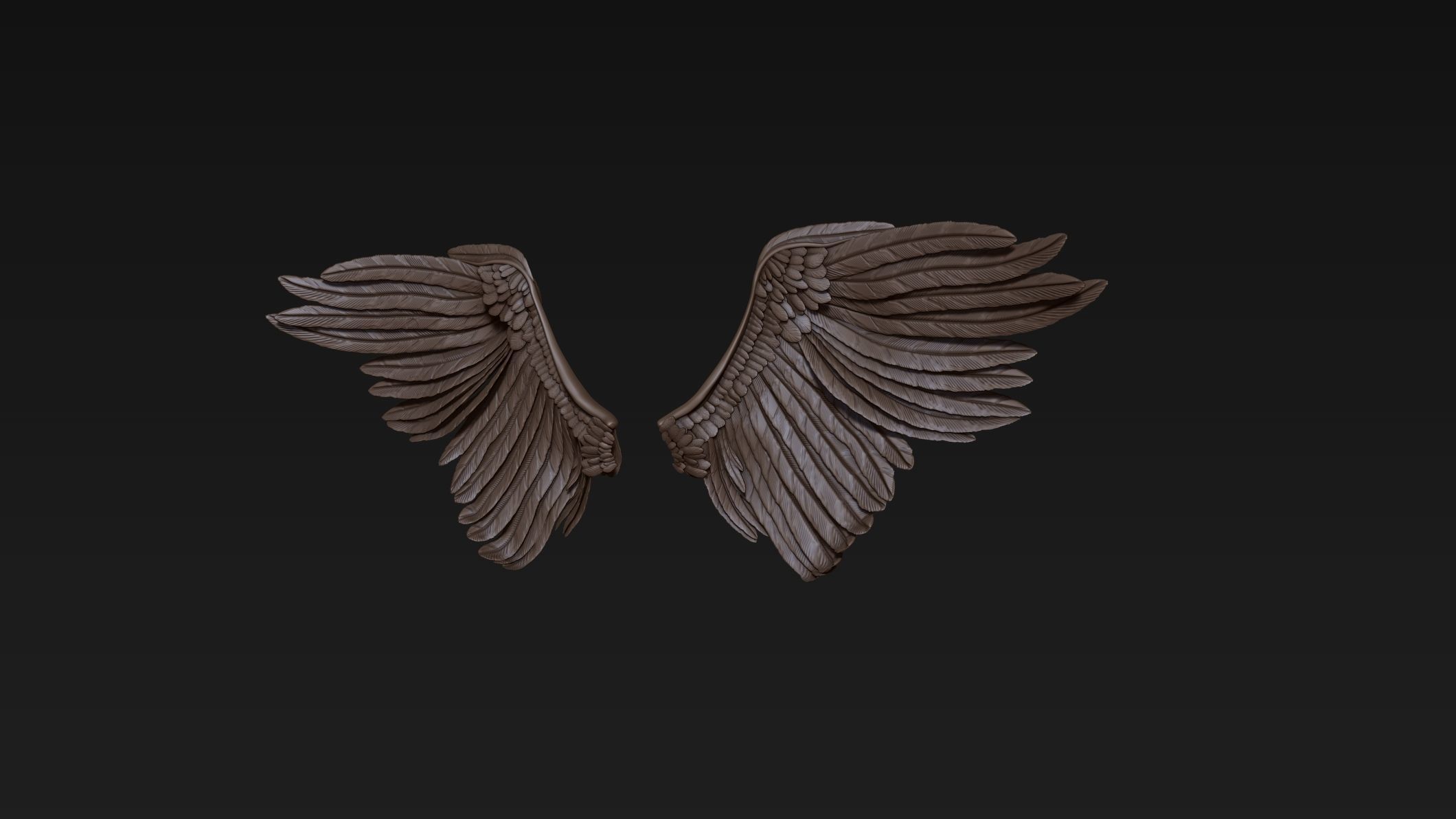 3D model Wings 3d model high poly and low poly VR / AR / low-poly ...
