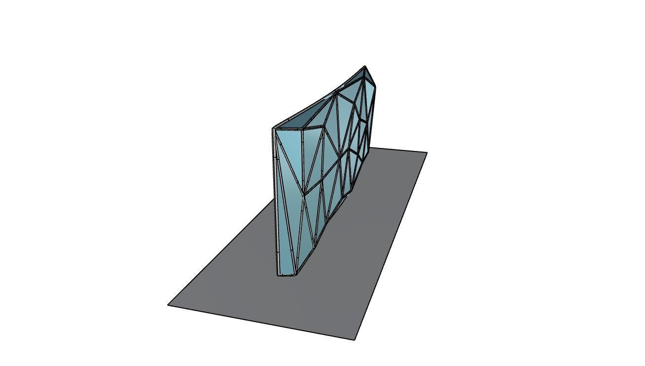 Triangulated Wall random points v1 3D model | CGTrader