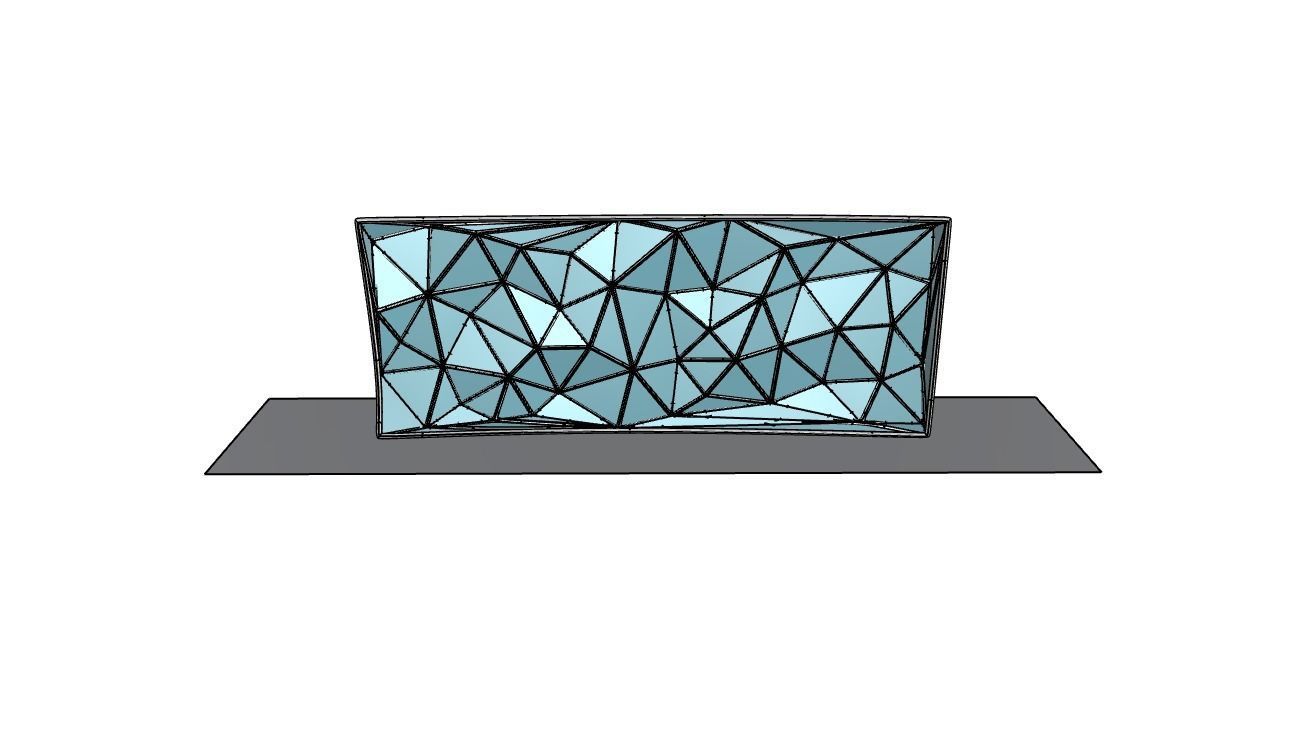 Triangulated Wall random points v3 3D model | CGTrader