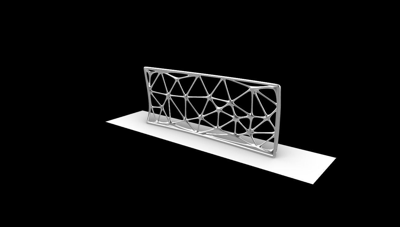 Triangulated Wall random points v7 3D model | CGTrader