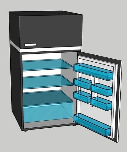 Fridge 3D model | CGTrader