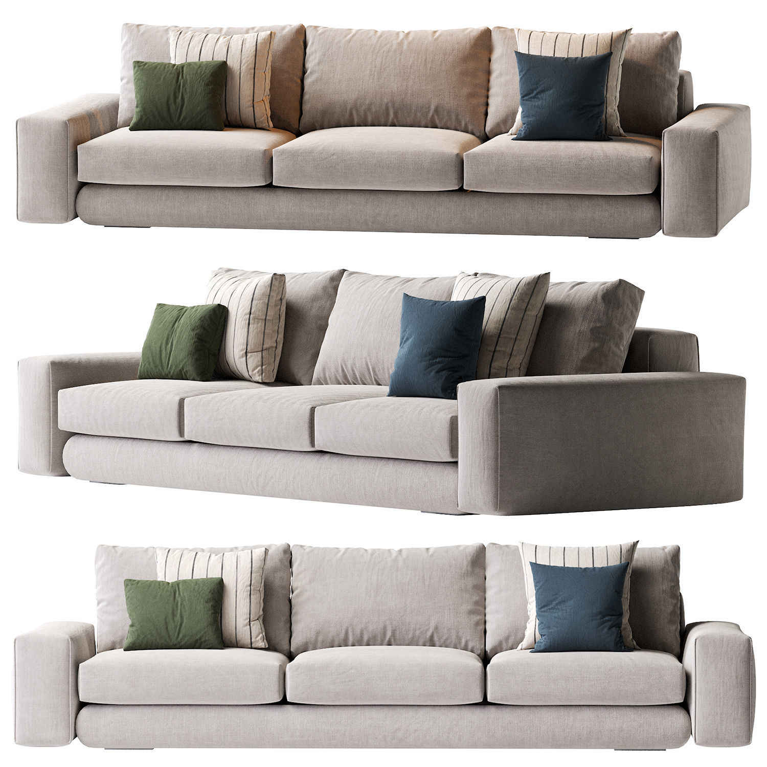 Hudson Sofa 3D model | CGTrader