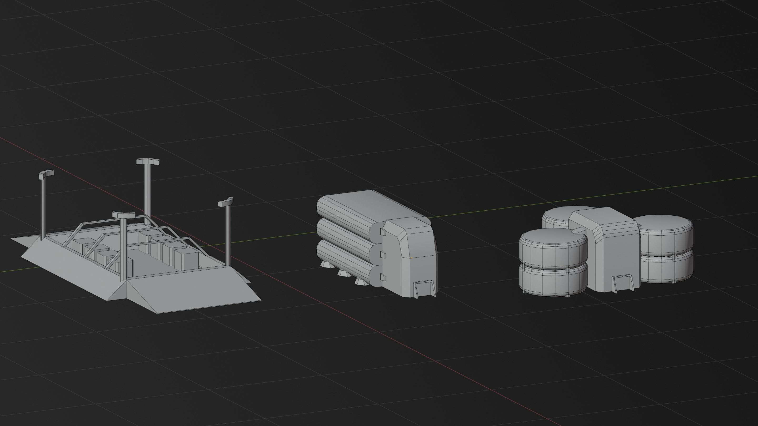 Space base buildings 3D Model Collection | CGTrader