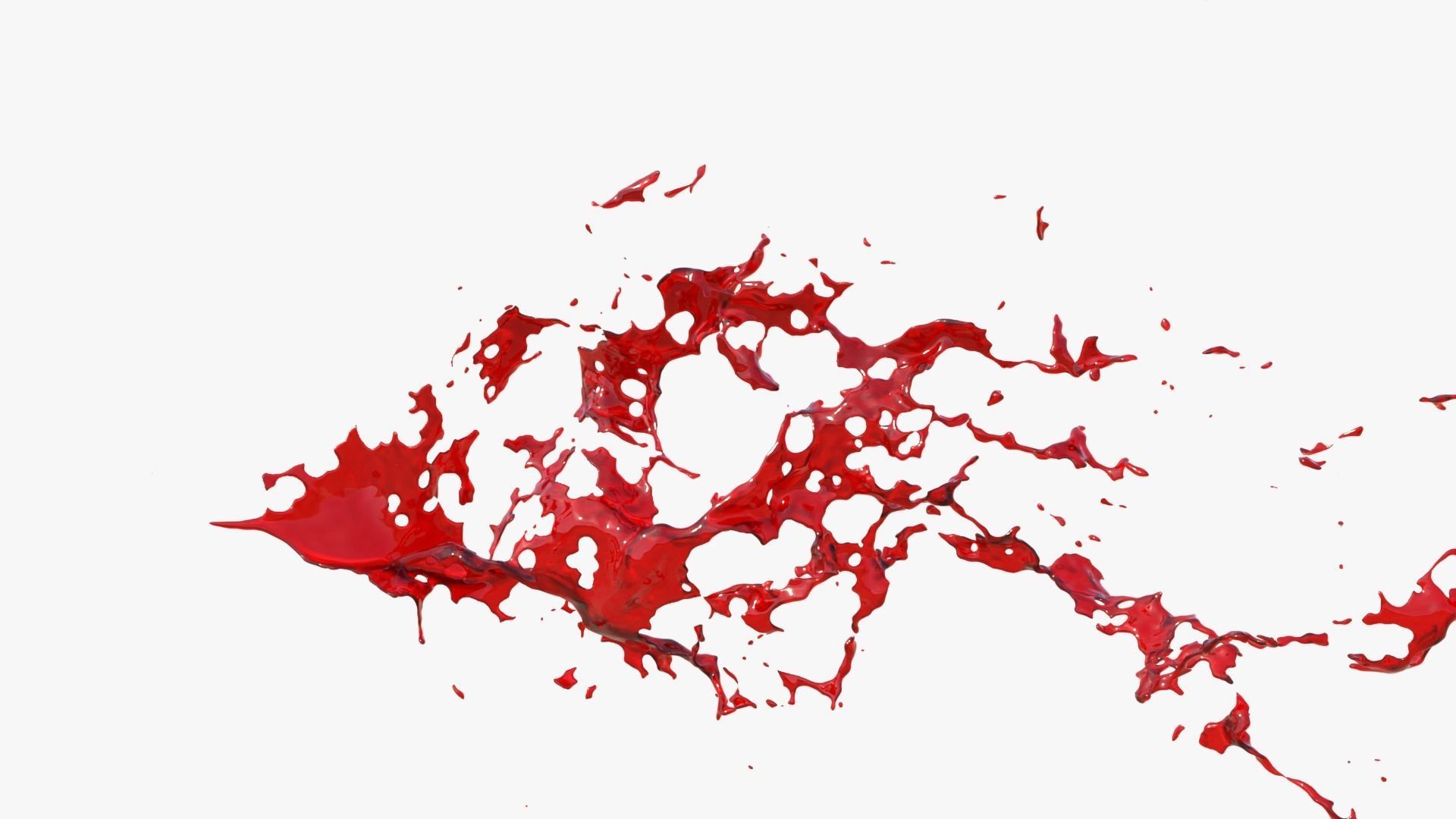 Animated Blood Burst 3 3D model animated | CGTrader