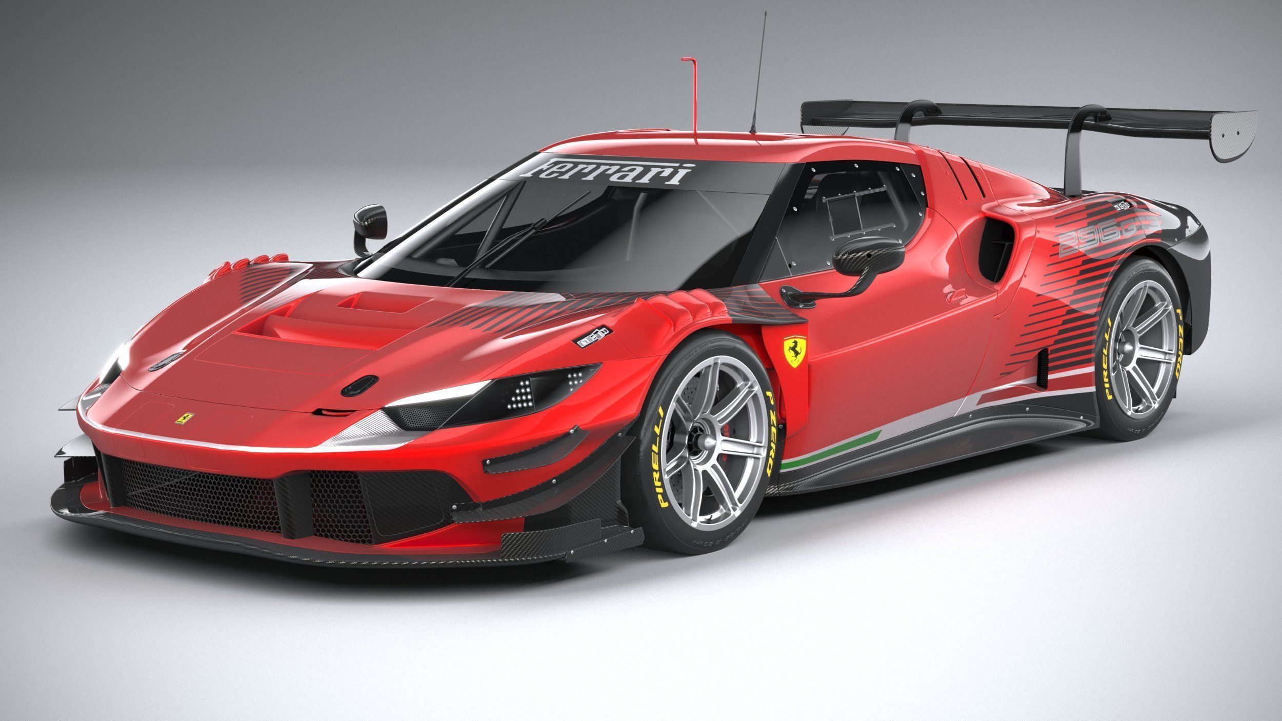 Ferrari 296 GT3 2023 3D model | CGTrader