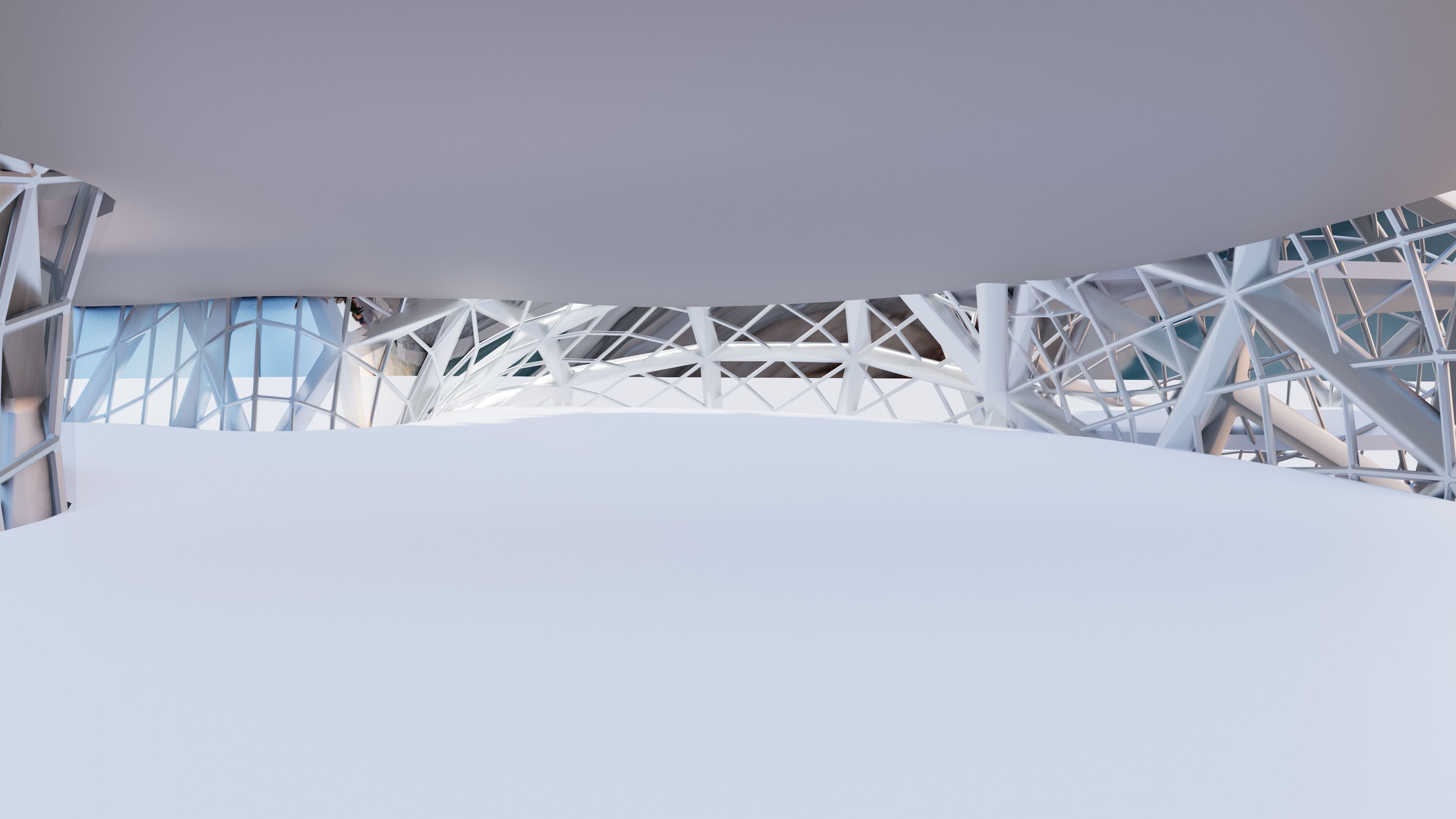 Futuristic Architectural Structure Building 3D model | CGTrader