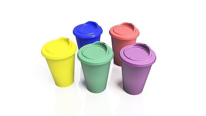 3D model PLASTIC GLASS SET VR / AR / low-poly | CGTrader