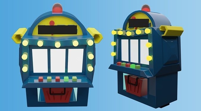 3D model Slot Machine and Spinning Wheel VR / AR / low-poly | CGTrader