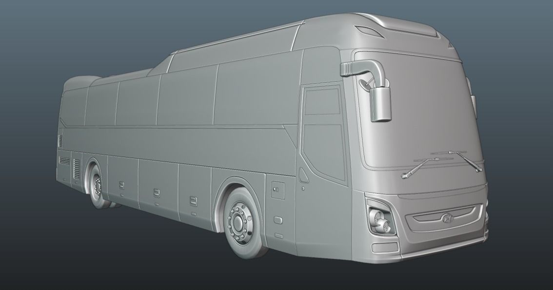 Hyundai Universe Luxury 3D Model 3D model | CGTrader