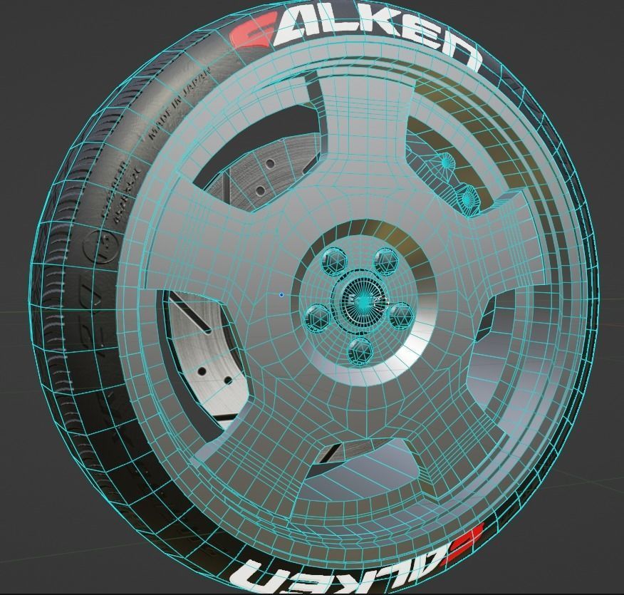 3D model Work Lanvec Wheel VR / AR / low-poly | CGTrader