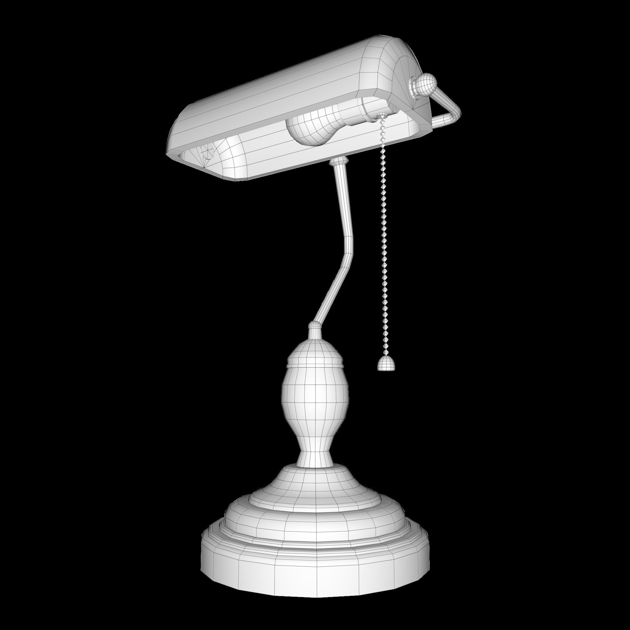 Banker Lamp Low Poly free VR / AR / low-poly 3D model | CGTrader