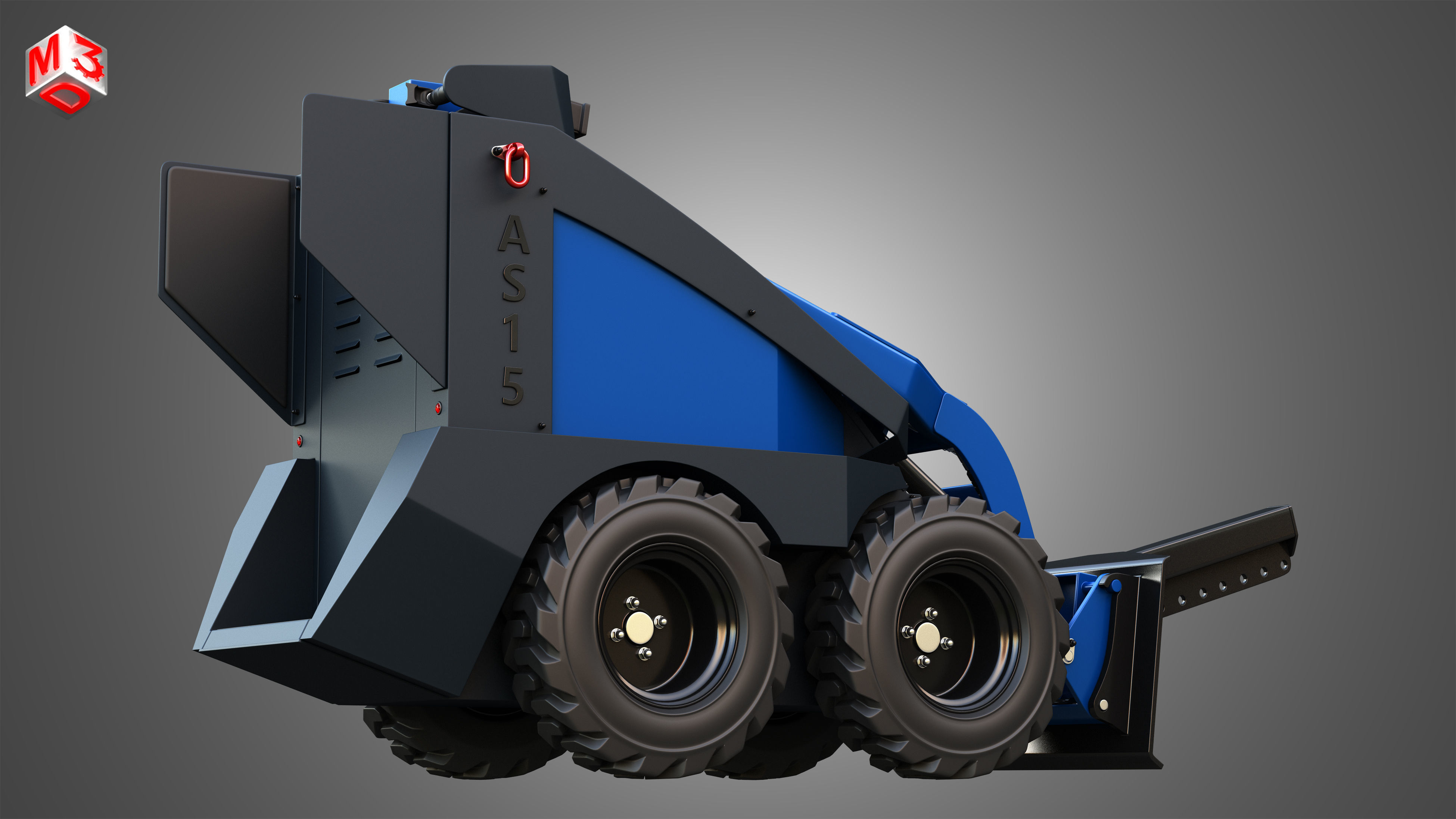 AS15 - Mini Skid Steer - Lifting Arm 3D model | CGTrader