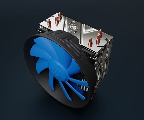 CPU cooler GammaX 300 3D model animated | CGTrader