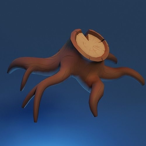 3D model Stylized stump VR / AR / low-poly | CGTrader