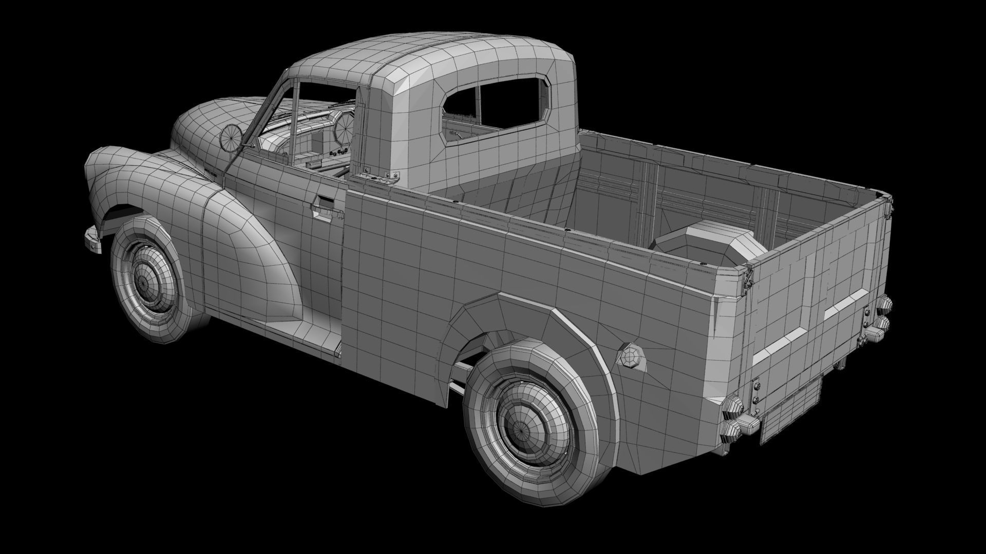 Morris Minor 1000 Pickup 3D model | CGTrader
