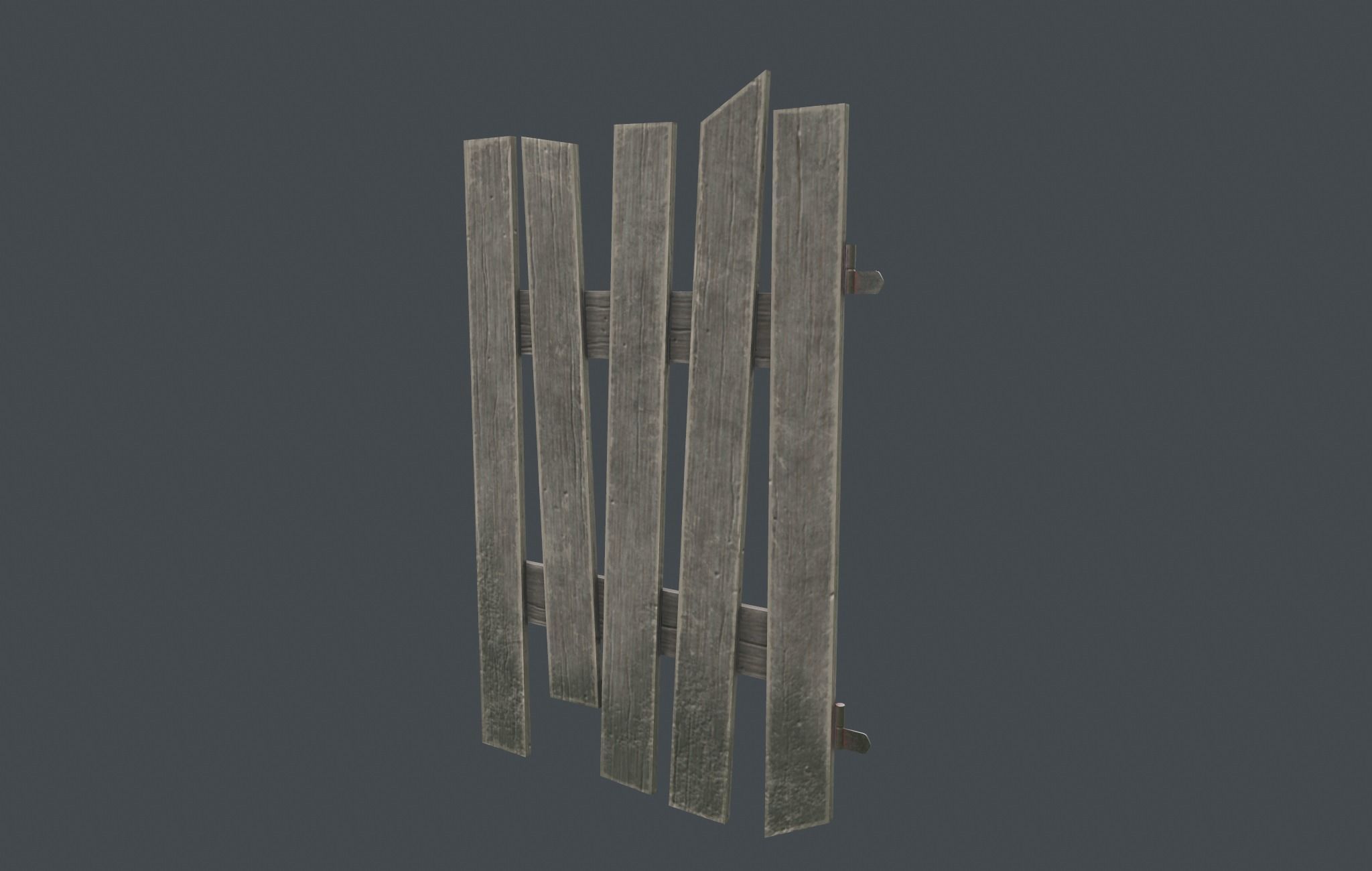Wooden fencing 3D model | CGTrader