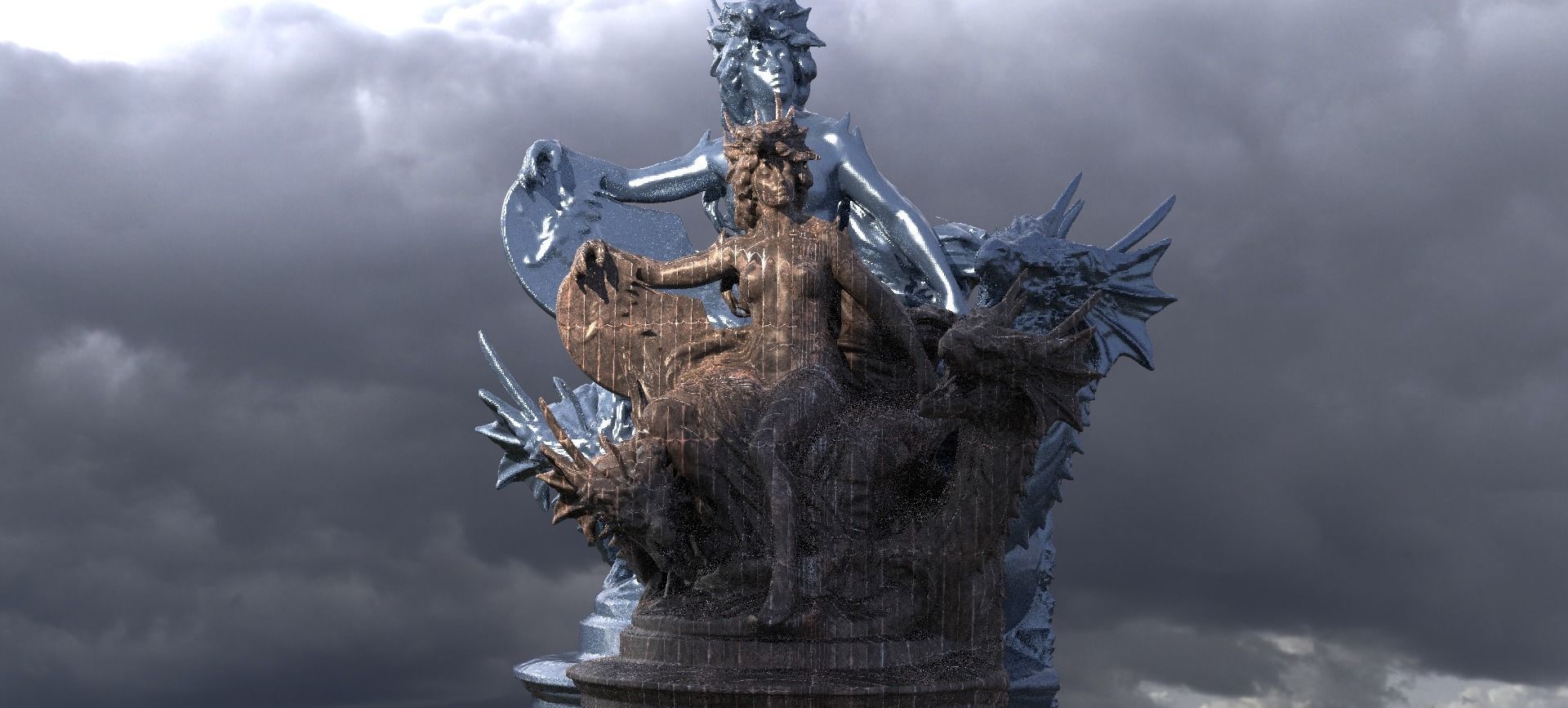Dark Angel Throne 2 designs 3D model | CGTrader