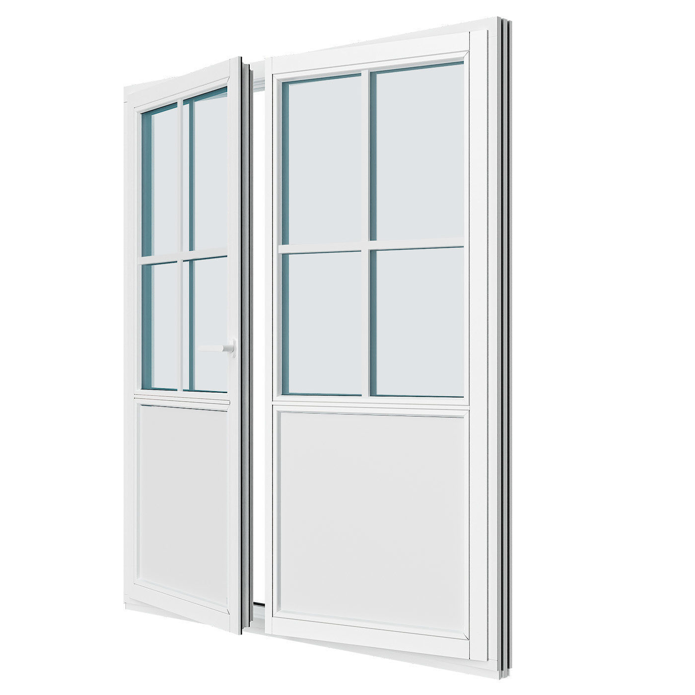 100 AND MORE WINDOWS OPENED FROM THE SIDE AND VENTILATED VIEW 3D model ...