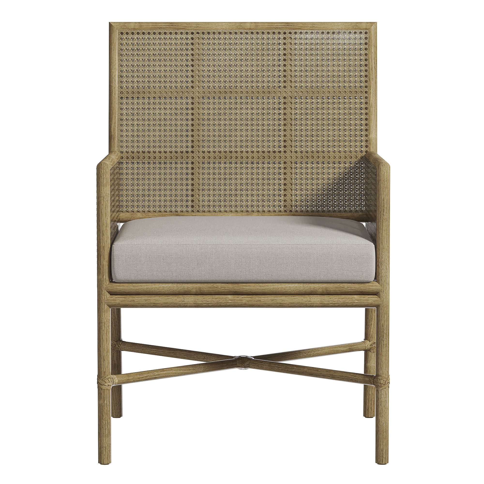 SQUARE BACK CANED ARM CHAIR by Bakerfurniture 3D model | CGTrader