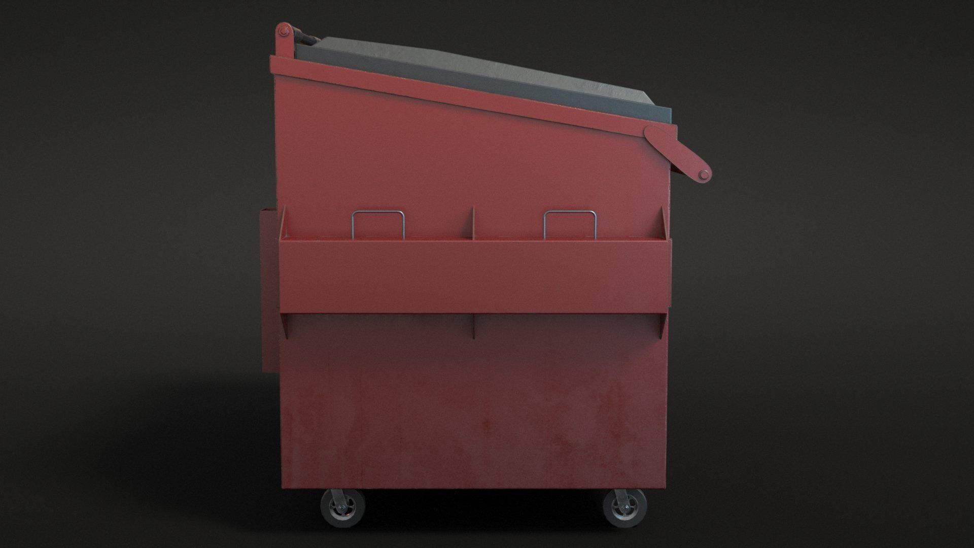 3D model Dumpsters trash can on wheels VR / AR / low-poly | CGTrader