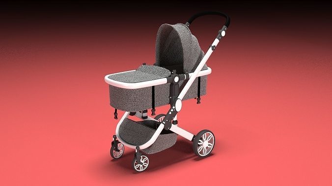 Optimal Baby Stroller 3D model | CGTrader