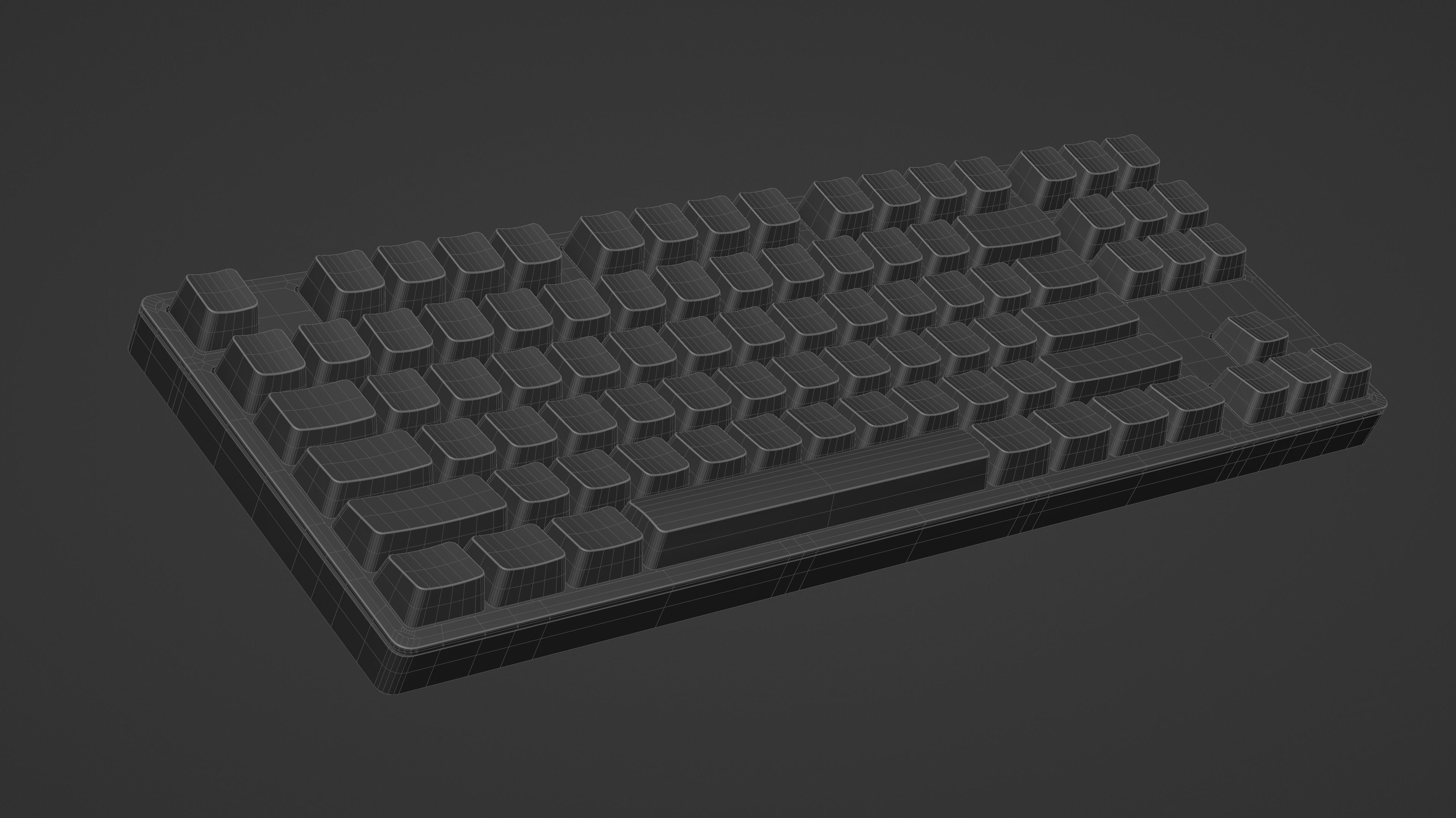 3D model Keyboard 3D Model Low-Poly mechanical VR / AR / low-poly ...