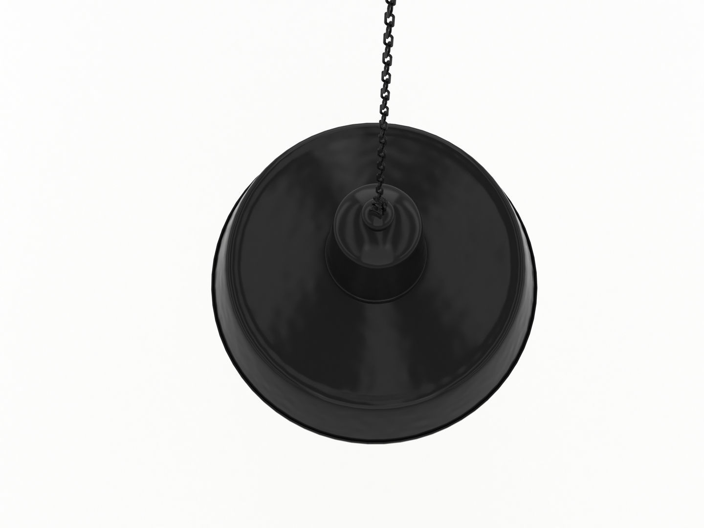 Industrial Black Hanging Chain Light 3D model | CGTrader