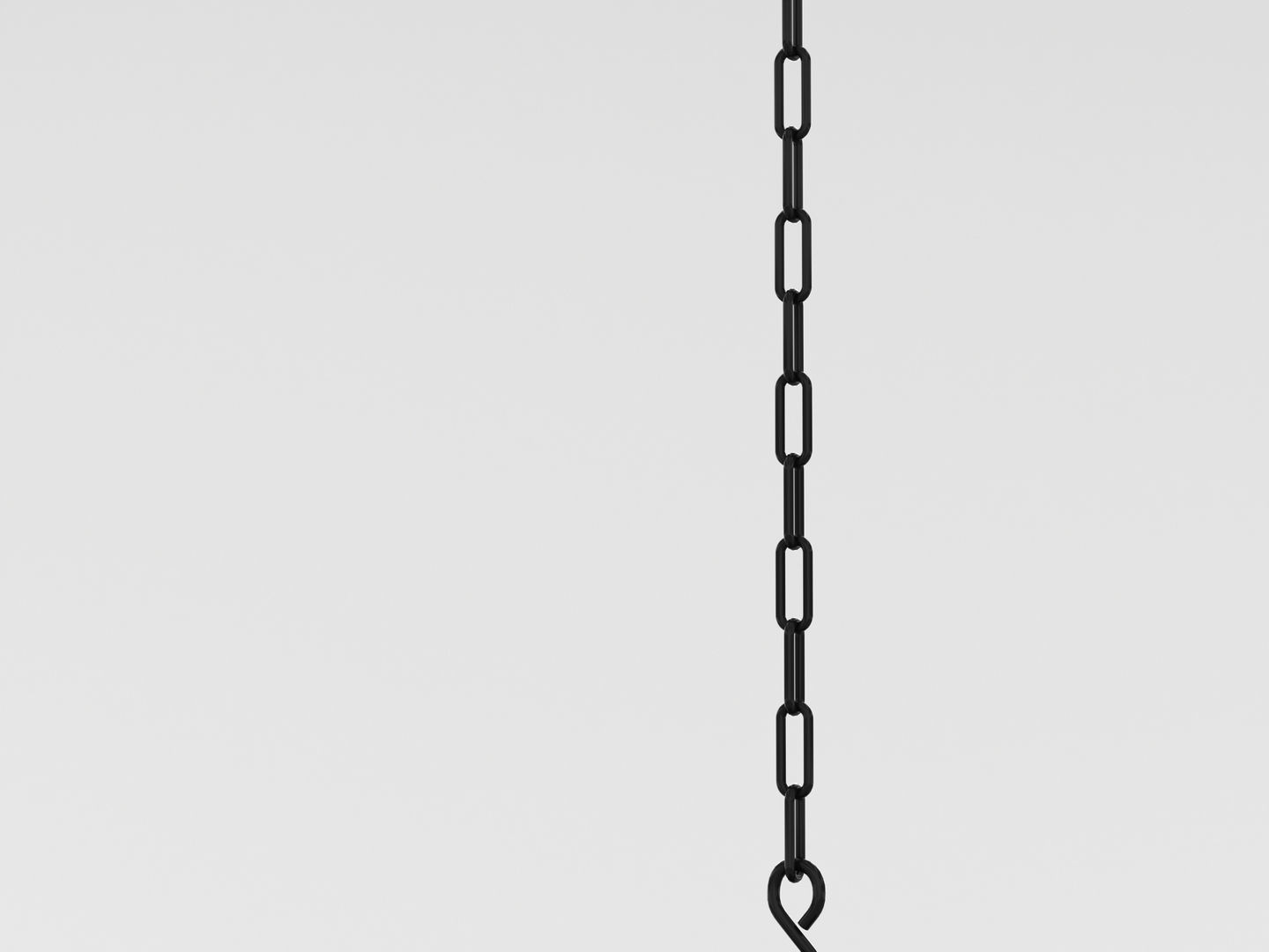 Industrial Black Hanging Chain Light 3D model | CGTrader