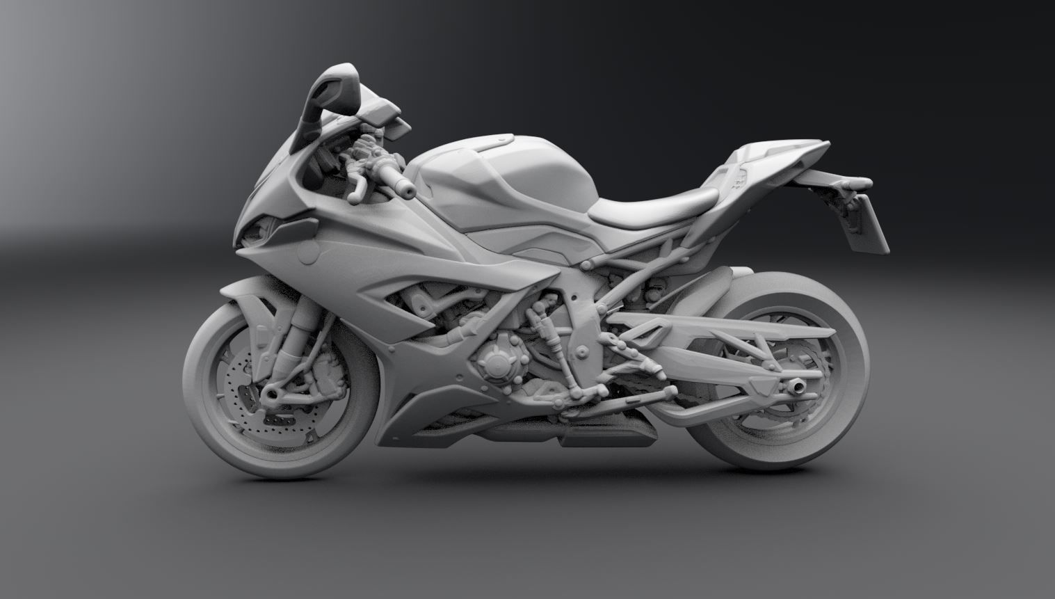 Sbike small scale model 3D model 3D printable | CGTrader