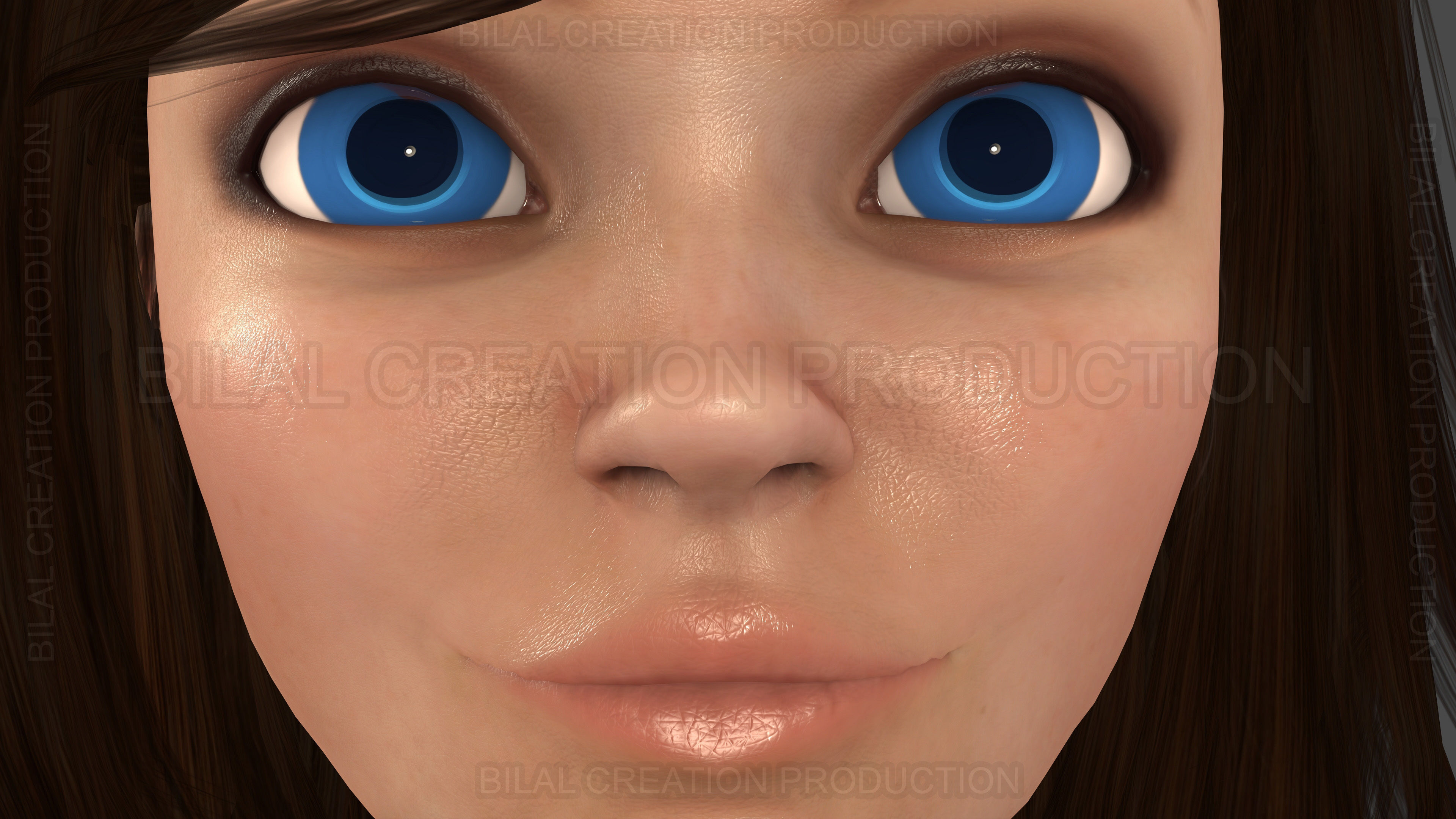 BEAUTIFUL GIRL ANIMATED 3D model animated rigged | CGTrader