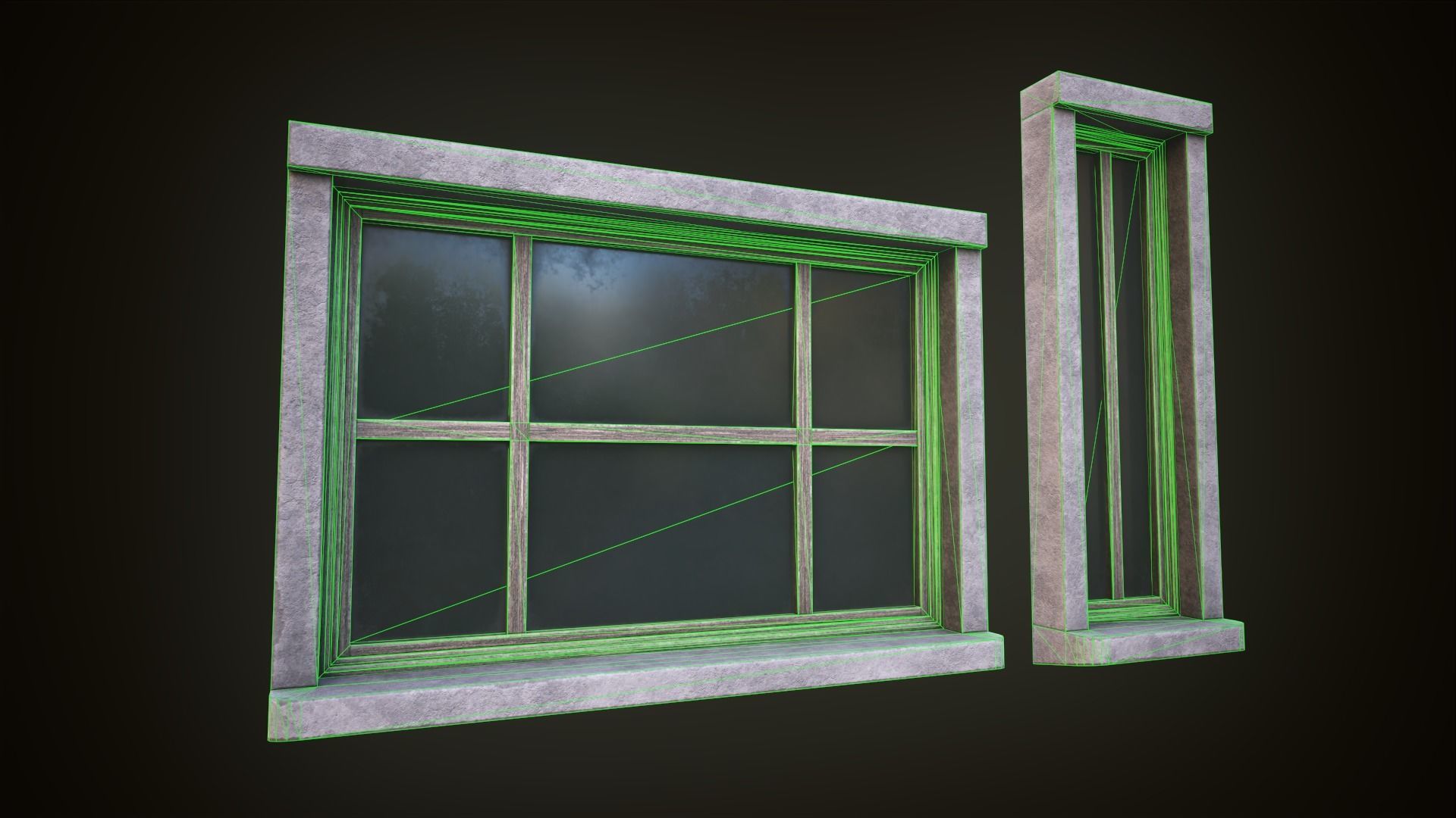 3D model Set of different windows VR / AR / low-poly | CGTrader
