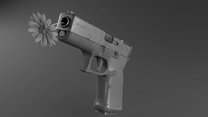 pistol gun 3D model | CGTrader
