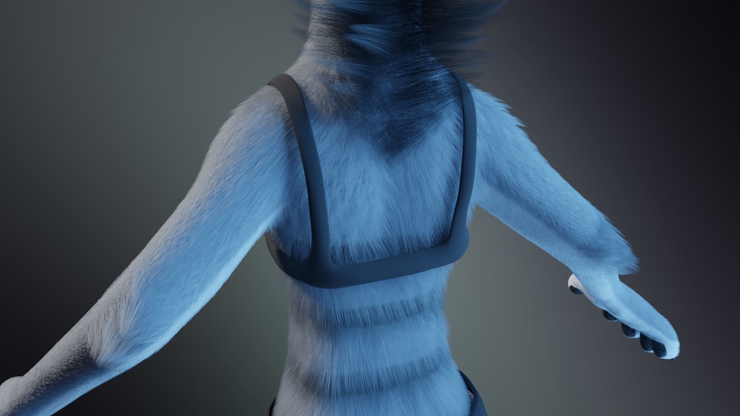 Darla Anthro Cat 3D model rigged | CGTrader