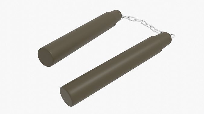 3D model Nunchucks pair of wooden sticks VR / AR / low-poly | CGTrader