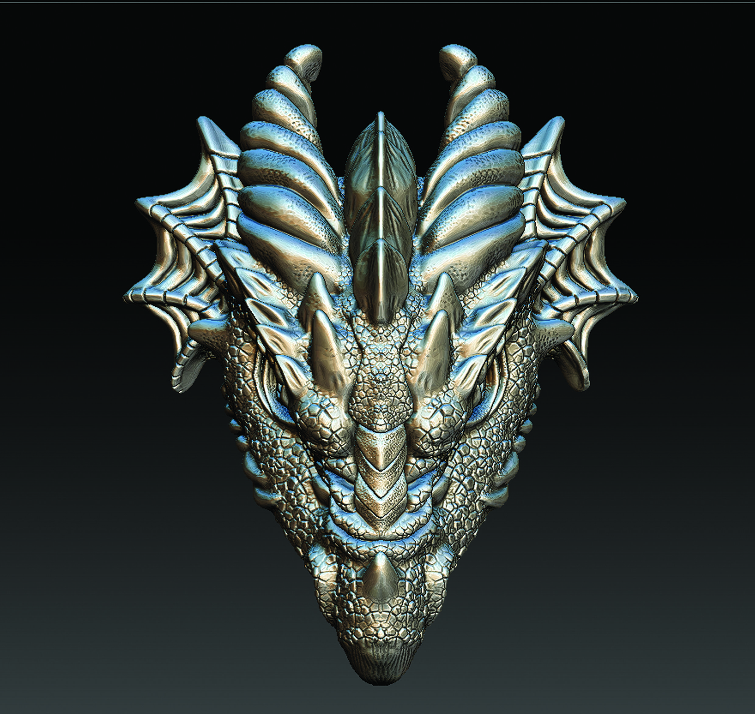 dragon head 3D model 3D printable | CGTrader