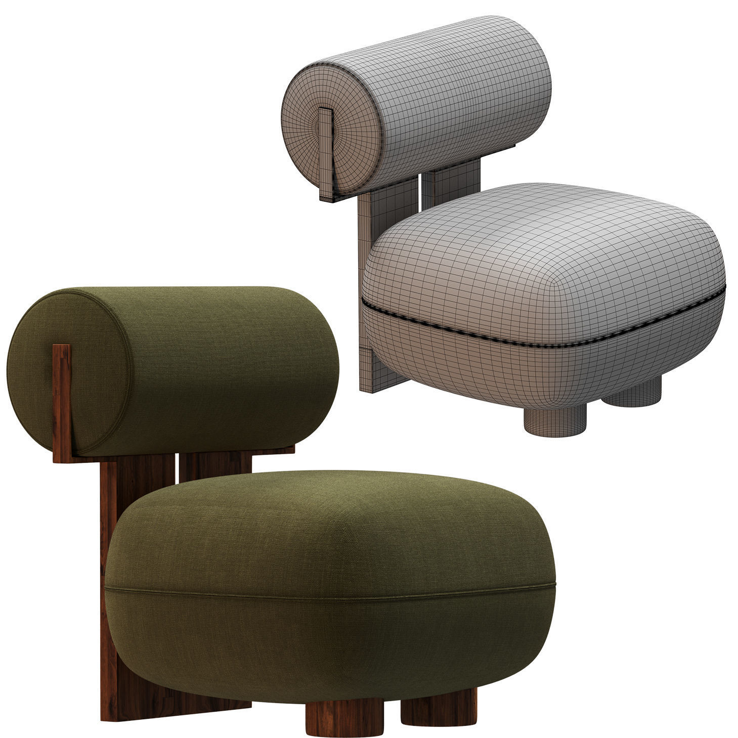 HIPPO Lounge Chair by Norr11 3D model | CGTrader