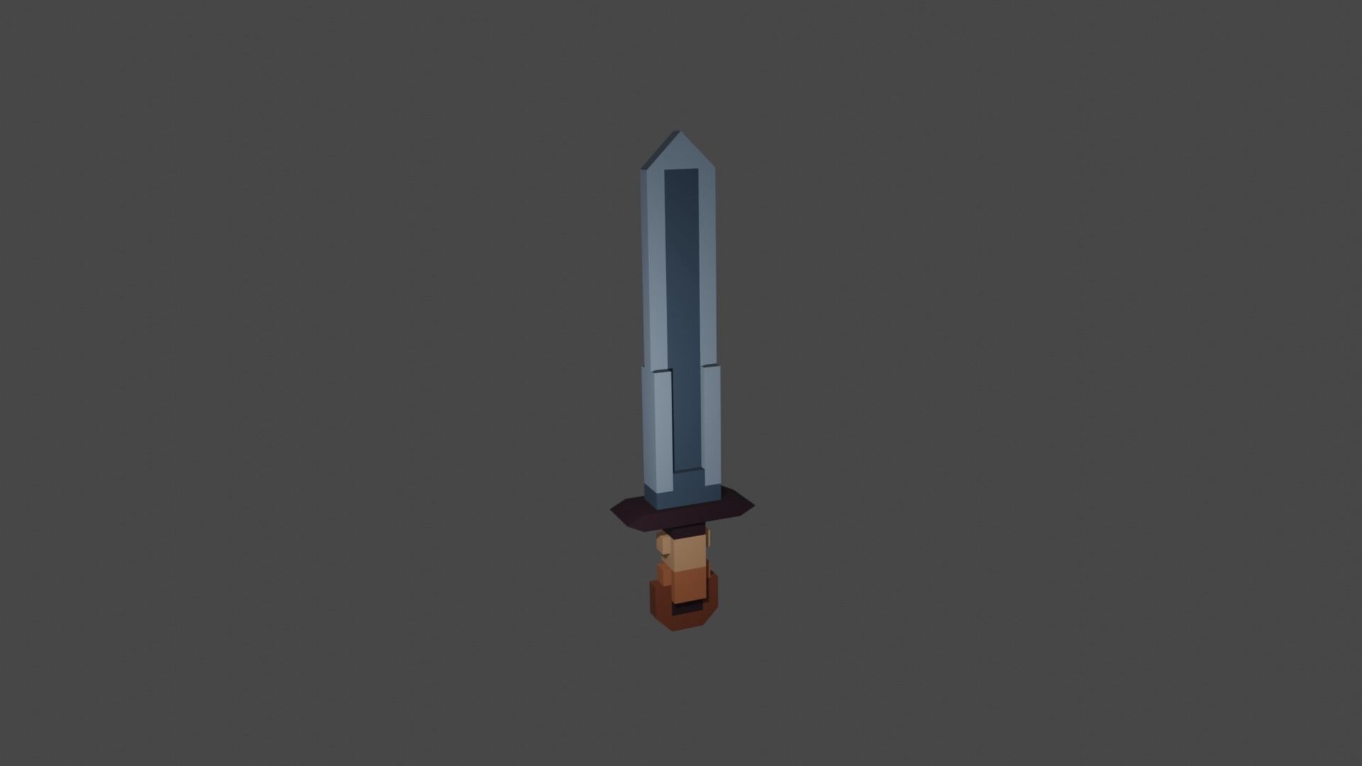 Low Poly Sword C 3D model | CGTrader