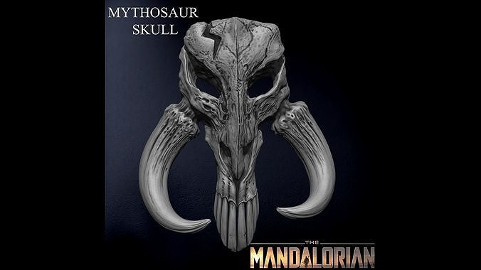 3D PRINTABLE MYTHOSAUR SKULL - THE MANDALORIAN STAR WARS 3D model 3D ...