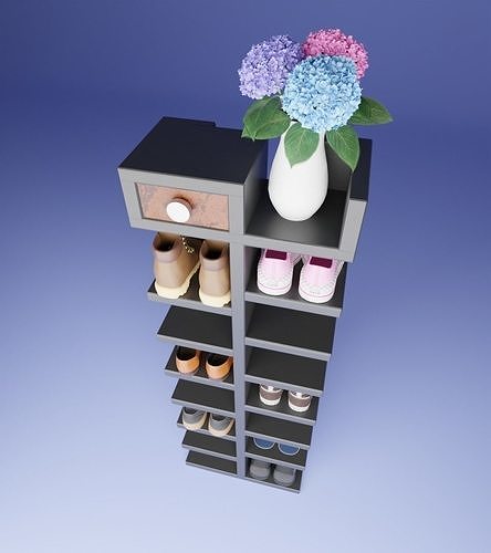 Shoe Rack 3D model | CGTrader