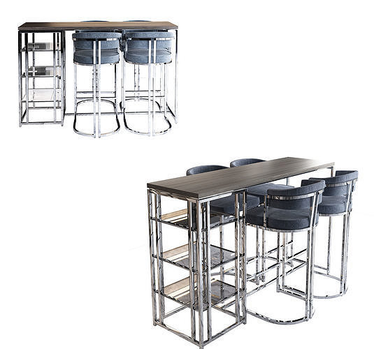 3D model BAR TABLE 3D model VR / AR / low-poly | CGTrader