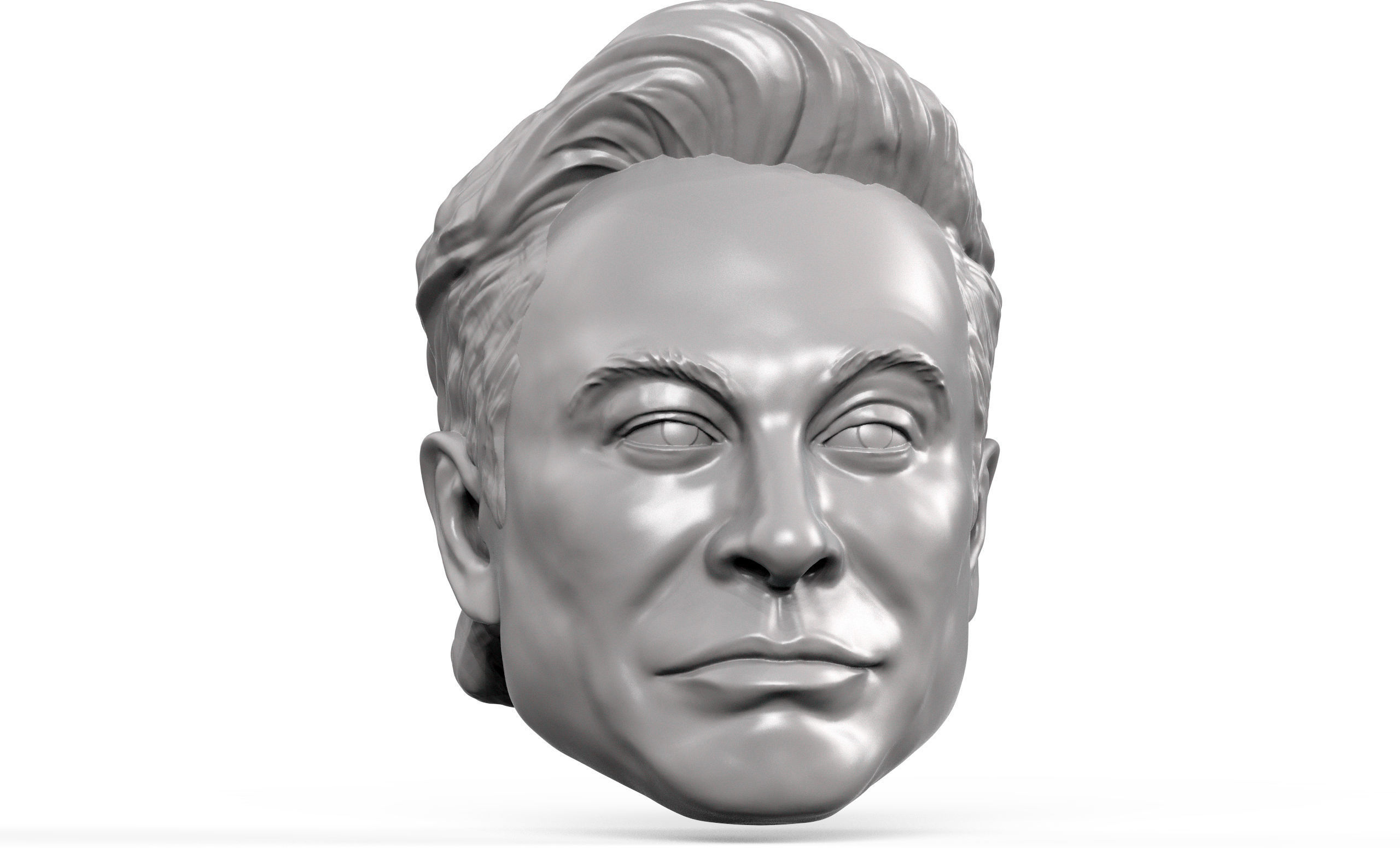Elon Musk action figure portrait 3D model 3D printable | CGTrader