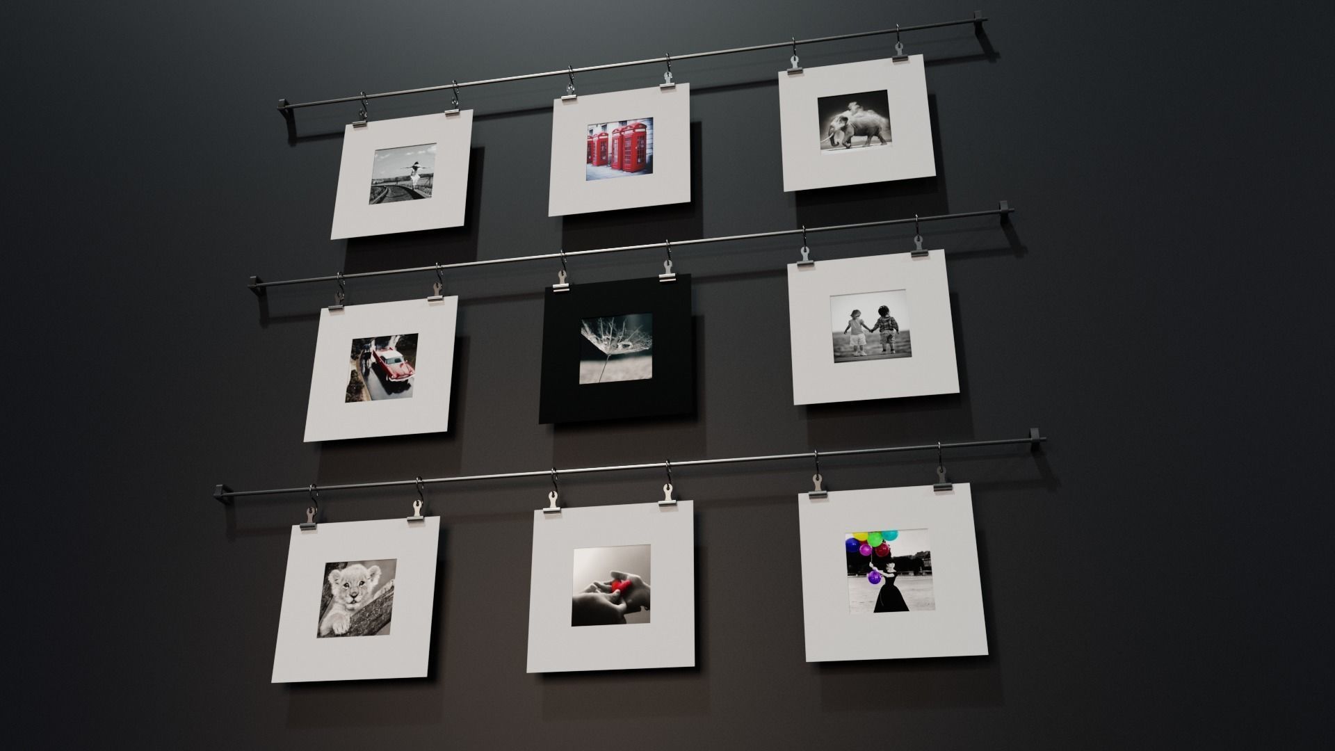 Photo Wall Deco free VR / AR / low-poly 3D model | CGTrader